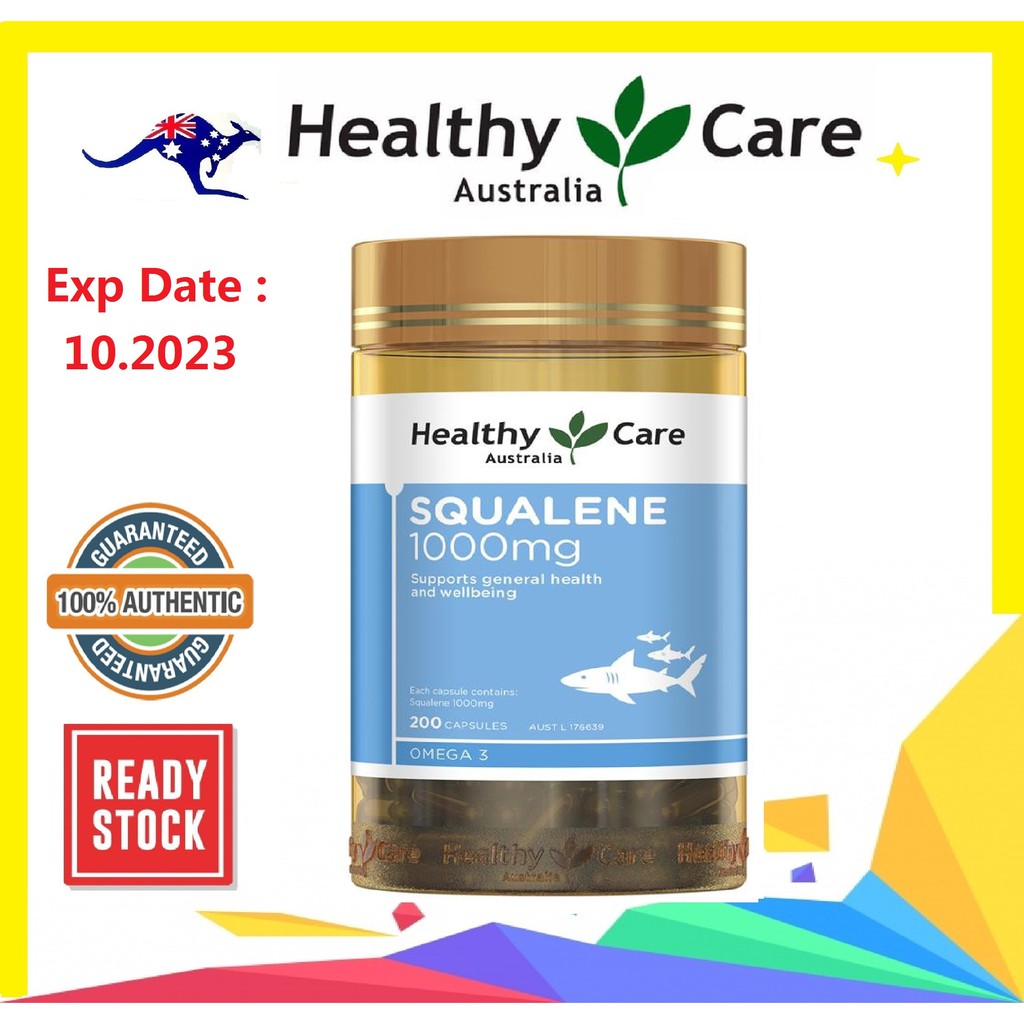 HEALTHY CARE Squalene 1000MG ( 200 capsules ) | Shopee Malaysia