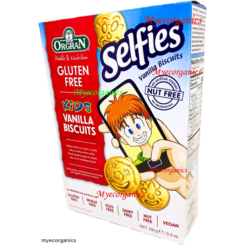 Orgran GLUTEN FREE Selfies Vanilla Biscuits, 150G, Exp 5/2023 | Shopee ...