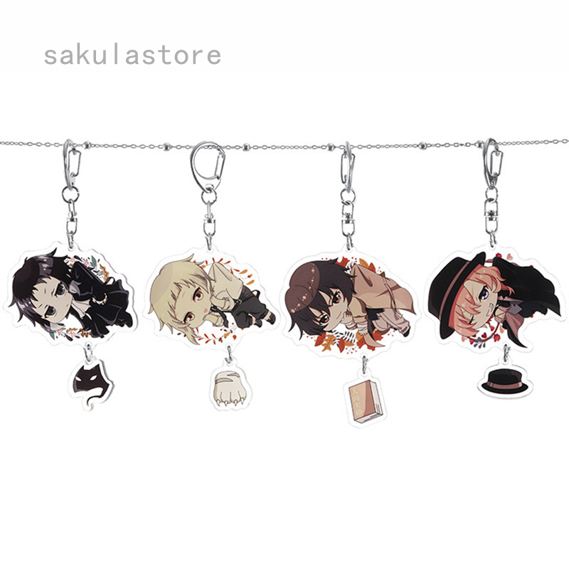 Japan Anime Stray Dogs dazai osamu Keychains Cartoon Keychain | Shopee ...