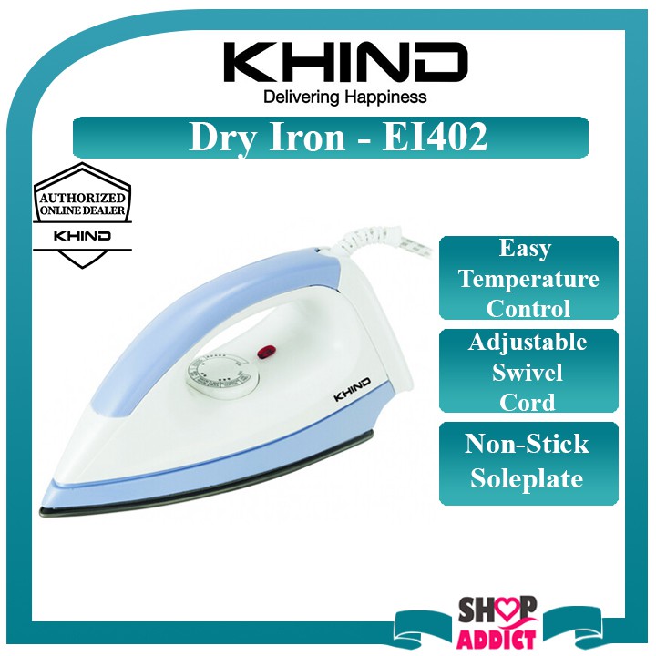 Khind Electric Light Weight Dry Iron EI402 | Shopee Malaysia