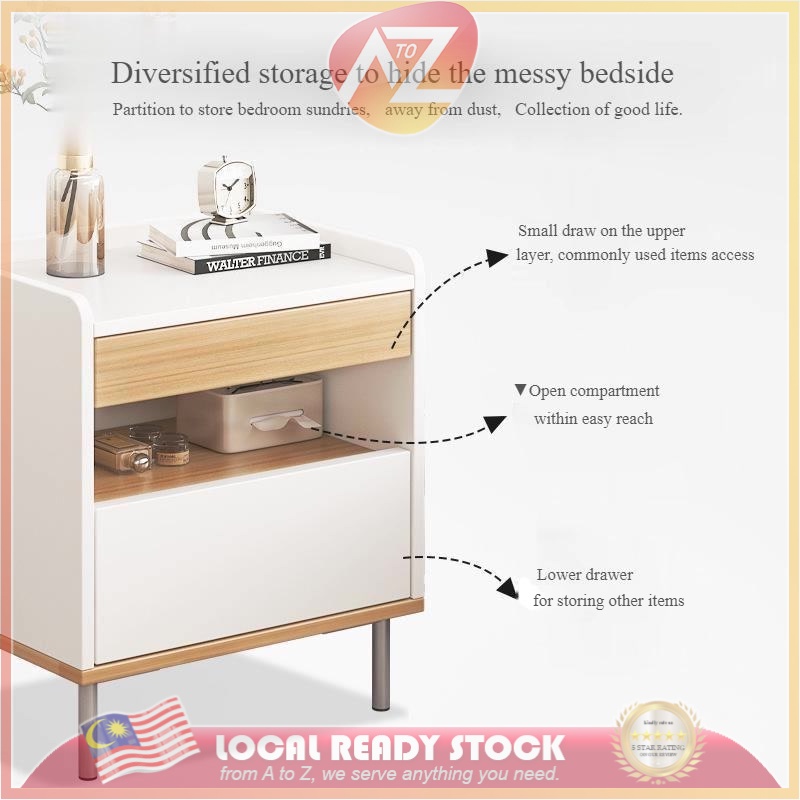A TO Z Side Table Bedroom Side Drawer Bedside Table | Shopee Malaysia