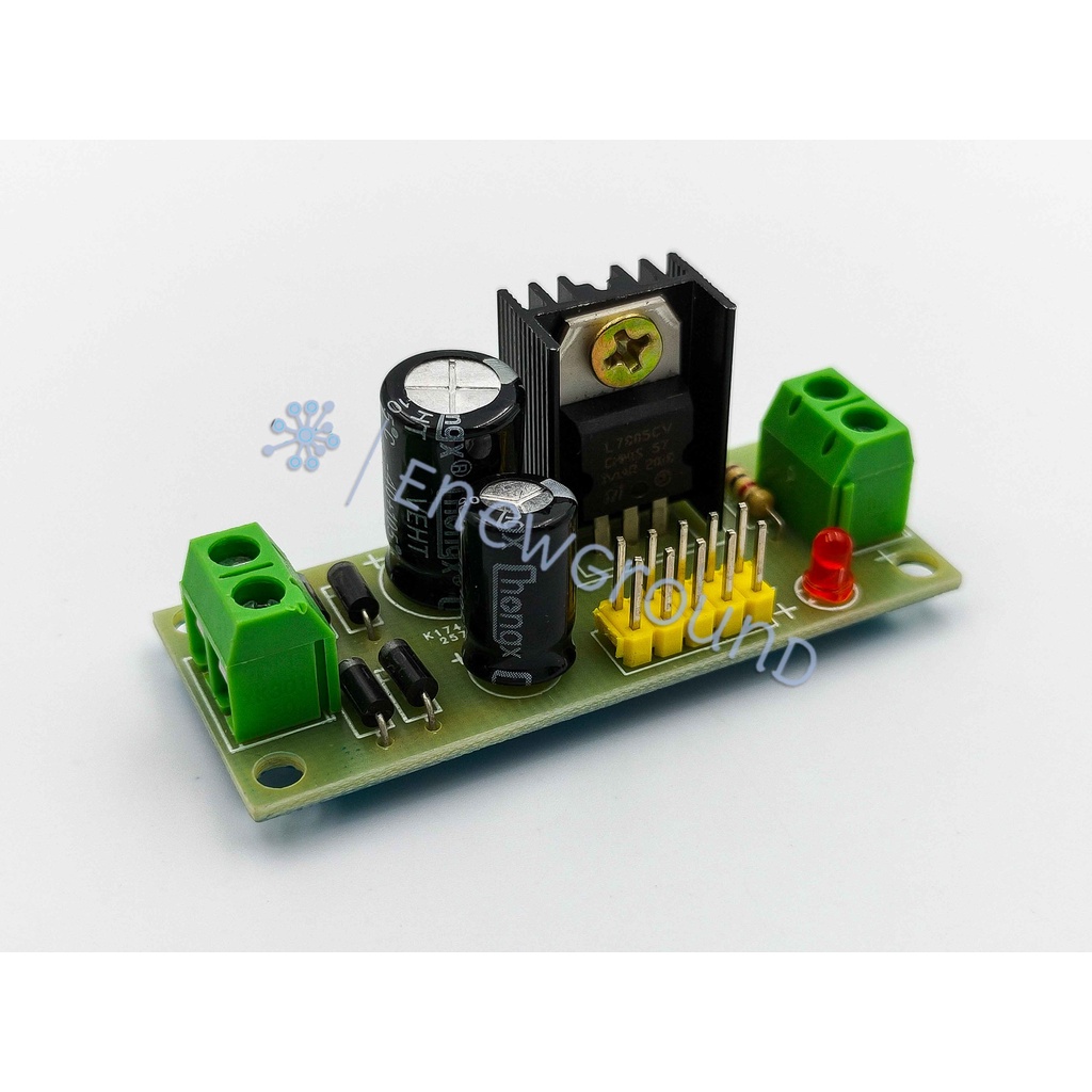 Voltage regulator module with heatsink (LM7805, 5 VDC) | Shopee Malaysia