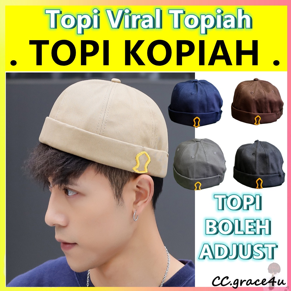 Topi Kopiah Viral Topiah Korean Style MikiHat Trend Baru Songkok Roll ...