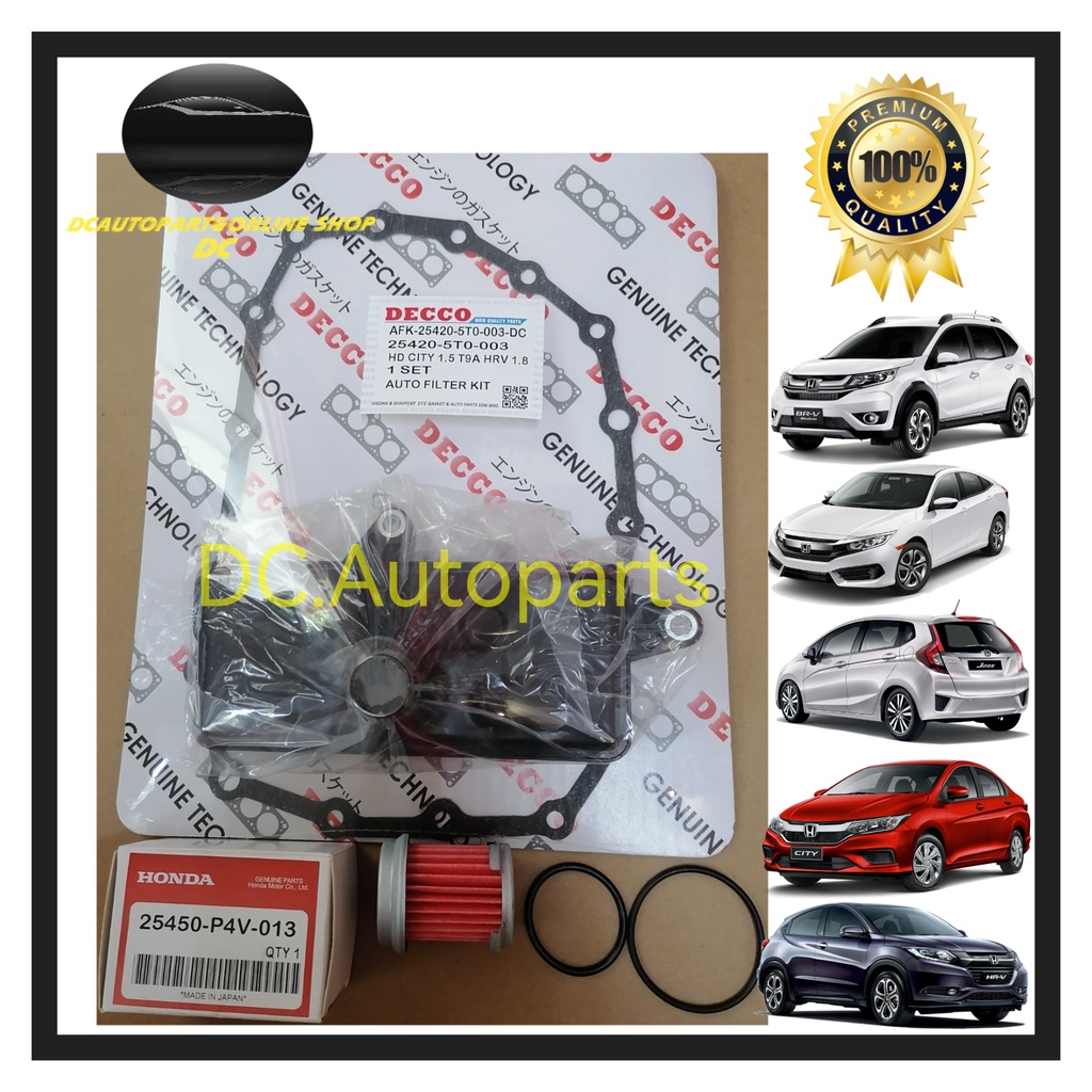 AUTO FILTER SET HONDA CITY 2014 GM6 T9A HR-V T7A HRV BR-V JAZZ T5A ...