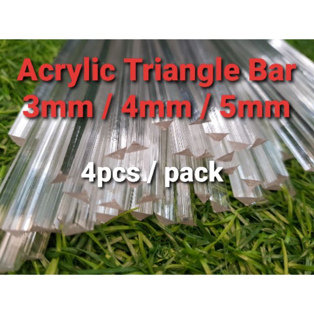 Acrylic Triangle Bar for DIY project | Shopee Malaysia