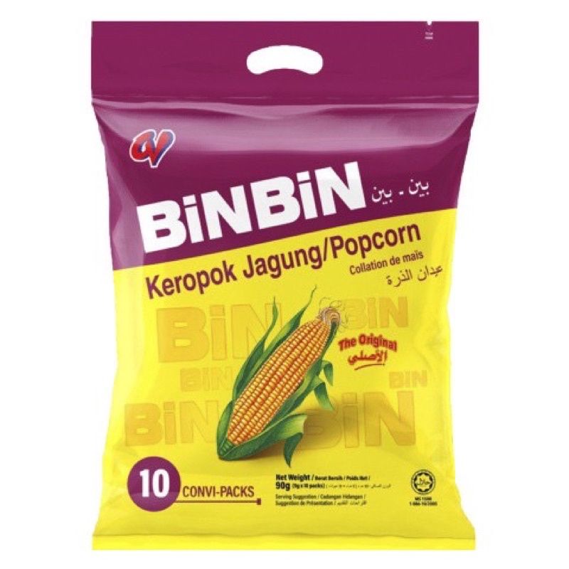 Bin Bin keropok jagung popcorn family pack 10’s | Shopee Malaysia