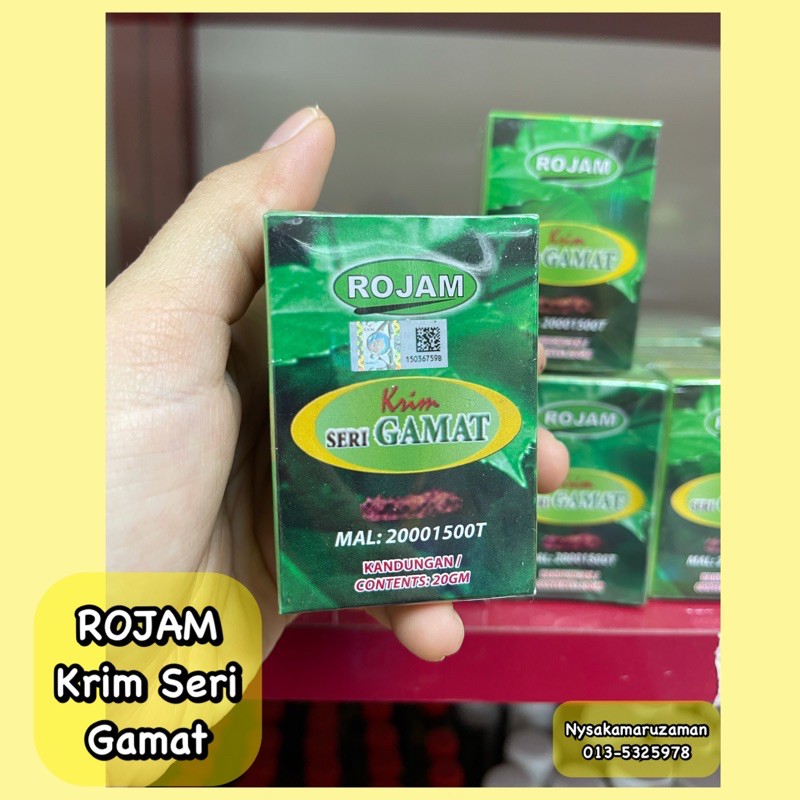 KRIM SERI GAMAT ROJAM 20GRAM | Shopee Malaysia