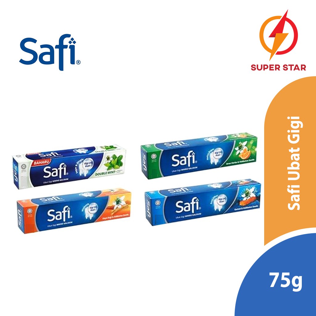 Safi Toothpaste / Ubat Gigi 75g Travel Pack | Shopee Malaysia