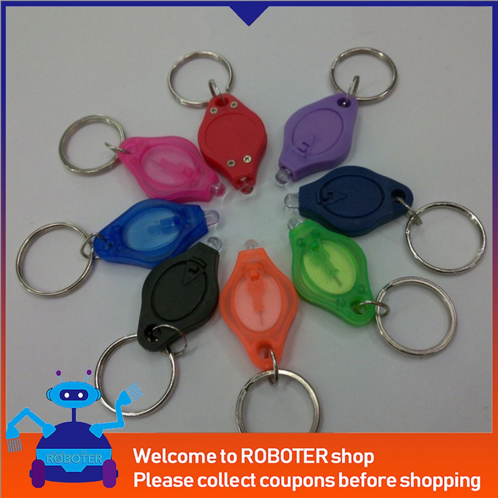 ☺Portable Mini Size Keychain Squeeze Light Micro LED Flashlight Torch ...