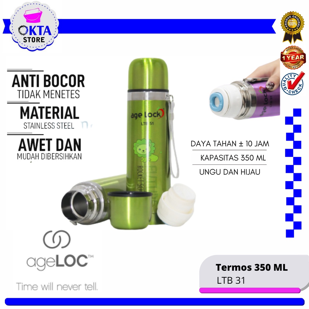 TERMOS Age Lock LTB 31 Bottle Of 350ml Hot Water Character Stainless Thermos | Shopee Malaysia