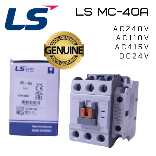 LS ( MC-40a ) 1a1b Metasol Magnetic Contactor 3Pole AC240V/AC110V ...