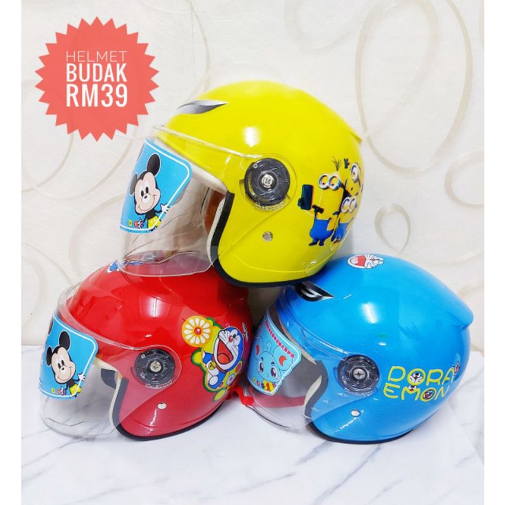 HELMET JUNIOR I HELMET BUDAK I HELMET UNTUK ANAK | Shopee Malaysia