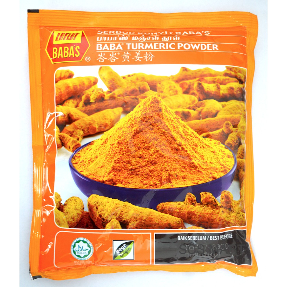 BABA Turmeric Powder 250g 黄姜粉 Serbuk Kunyit BABA'S | Shopee Malaysia