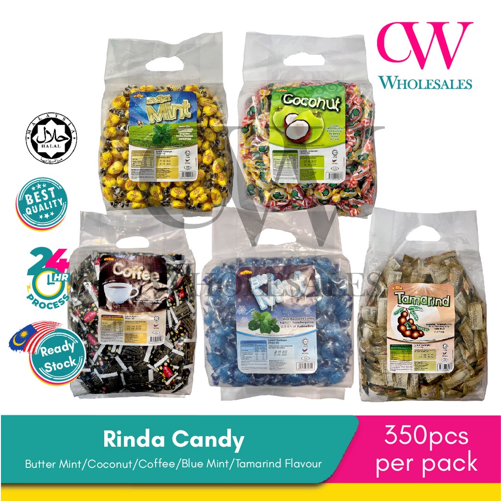 Rinda Candy Pemborong Blue Mint Butter Mint Flavor Coconut Flavor ...