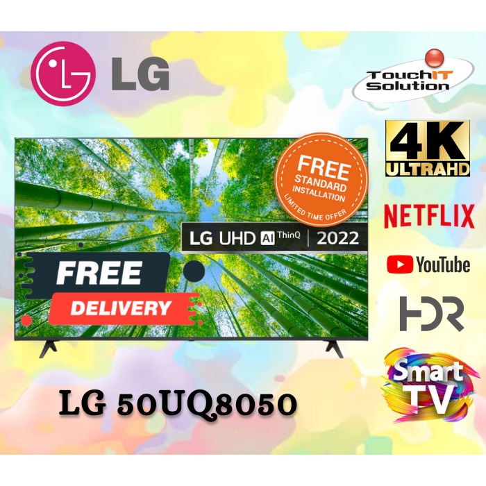 LG 50 inch UQ80 4K Smart UHD TV 50UQ8050 UQ8050 | Shopee Malaysia