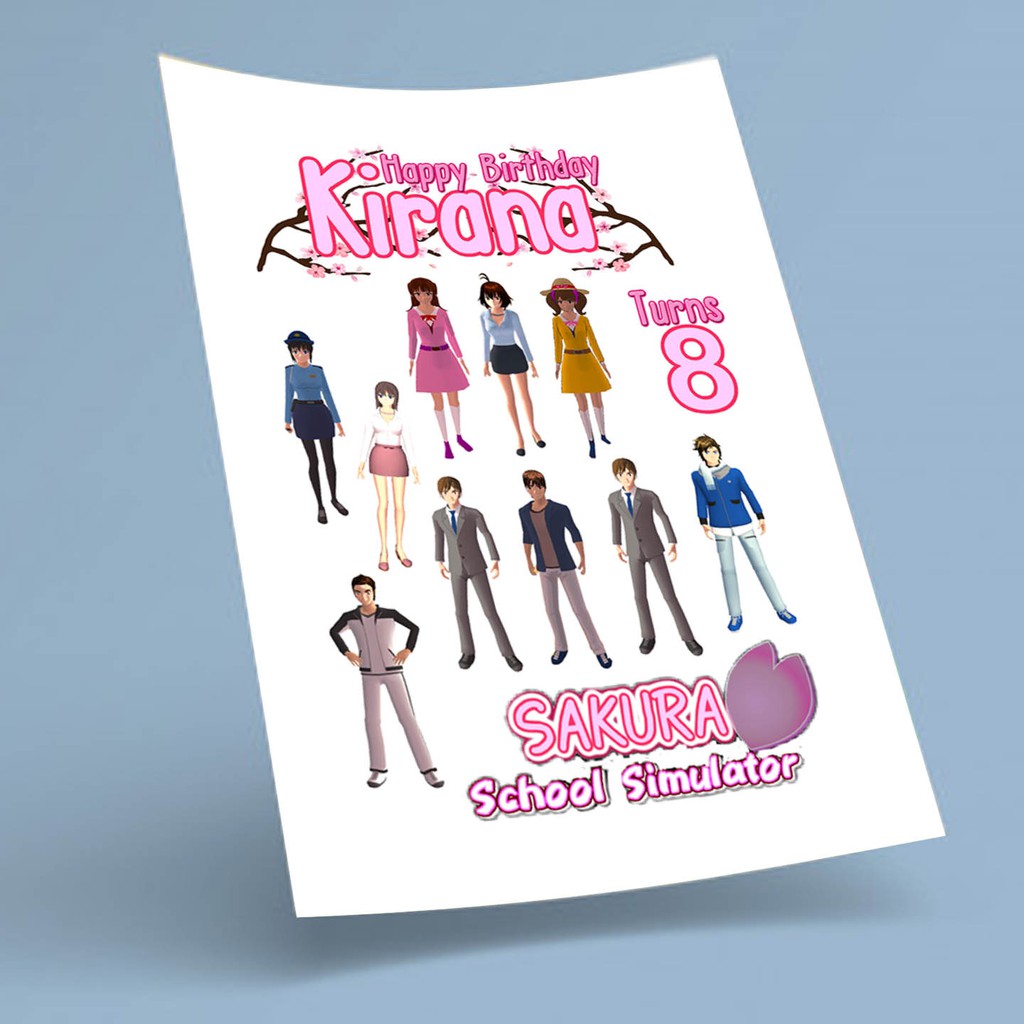 SAKURA SCHOOL SIMULATOR CUSTOM NAME & AGE [JPEG FORMAT/FILE] [CAKE ...