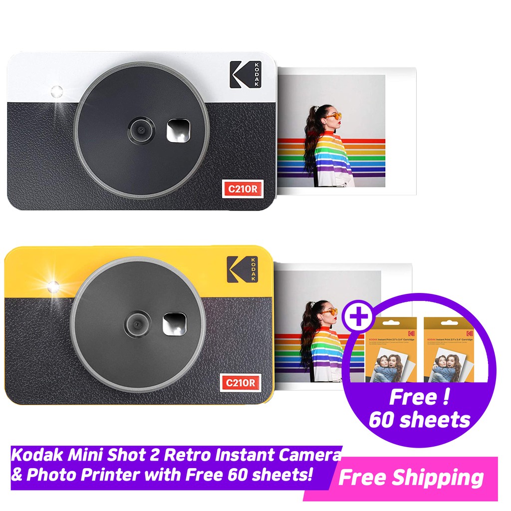 Kodak Mini Shot 2 Retro Portable Wireless Instant Camera & Photo ...