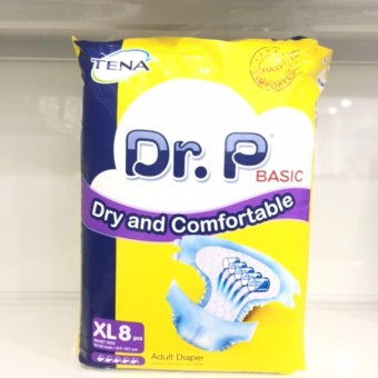 Tena Dr P XL Adult diaper / diapers 1 bags x 8 pcs per bag | Shopee Malaysia