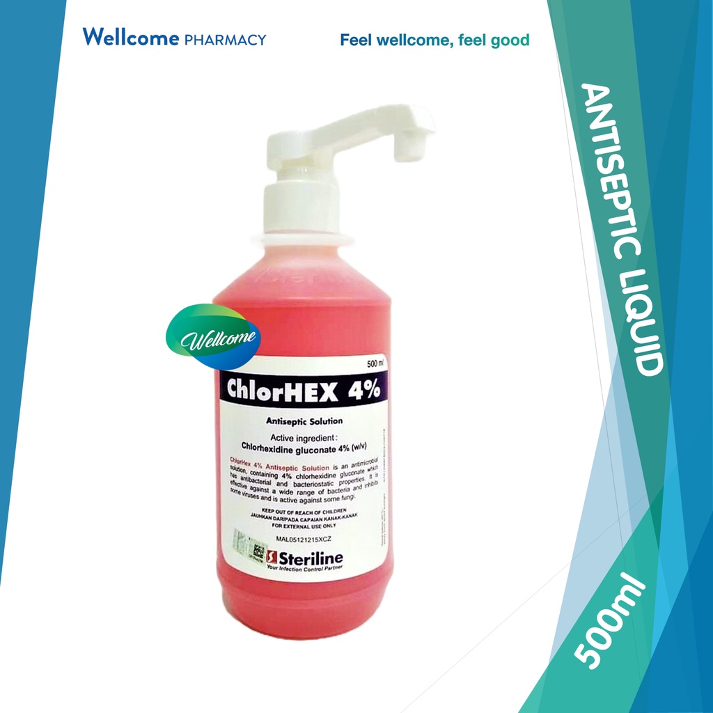 Steriline ChlorHEX 4% Antiseptic Solution with Chlohexidine Gluconate ...