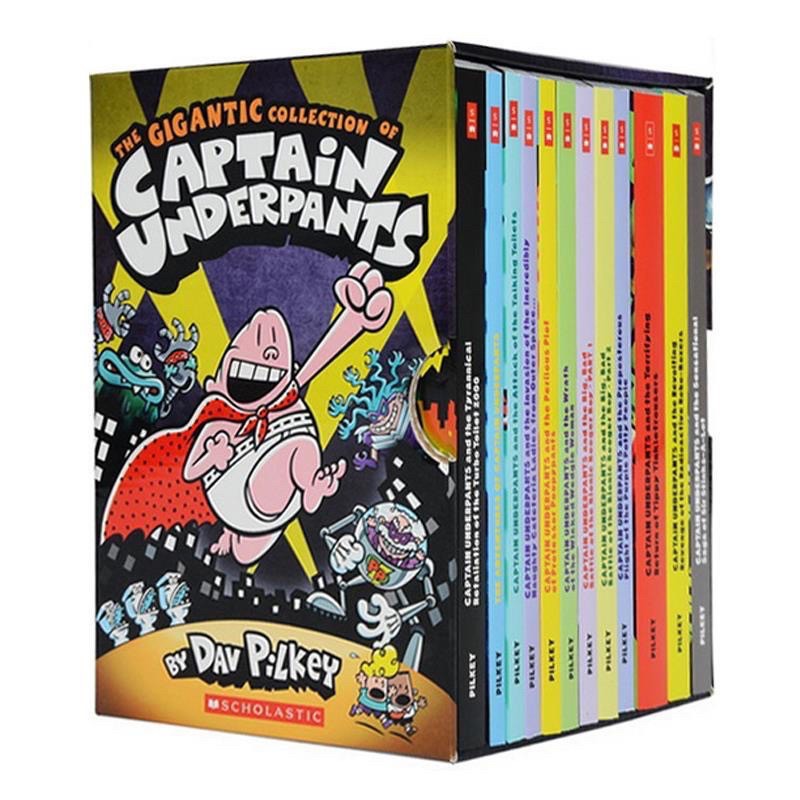 The Gigantic Collection of captain underpants 12 books | Shopee Malaysia