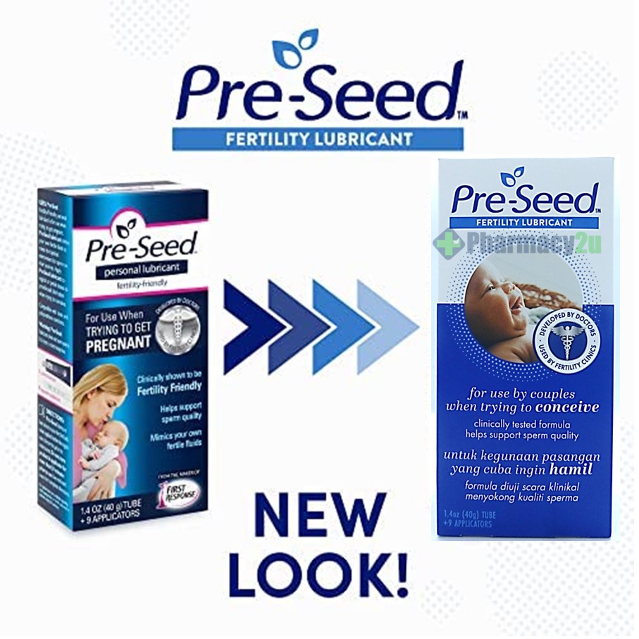 PRE-SEED PRESEED FERTILITY FRIENDLY PERSONAL LUBRICANT 40G TUBE+9 ...