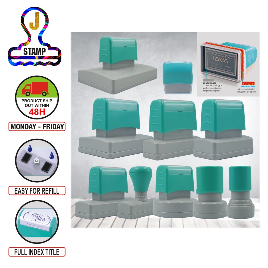 Stamp Chop Custom Made Large size Pre-ink Stamp / Large size Self-Ink ...