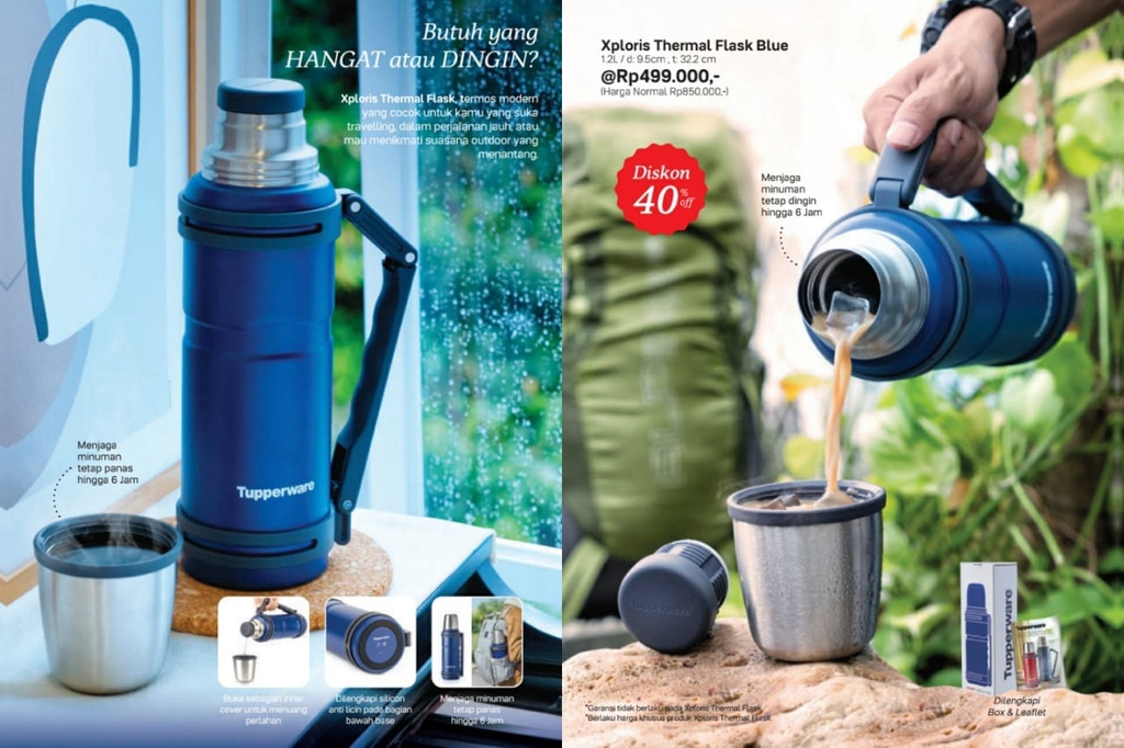 6 Designs: Tupperware Thermal Duo Tup Flask 500ml - Flip N Slip Flask ...