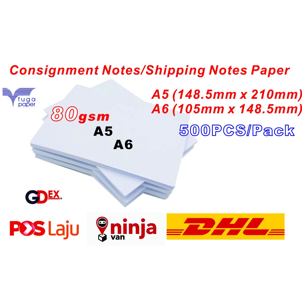 80gsm A5/A6 Paper/Consignment Notes/Shipping Paper/Label Paper/AWB ...