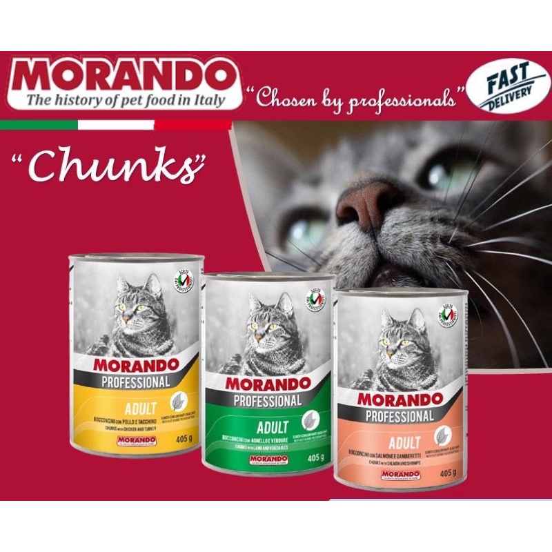 Morando Professional Chunks Cat Canned Food Cat Wet Food 400g ...