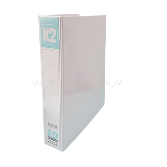 K2 White PVC 2D Ring File 25mm / 40mm / 50mm 文件夹 | Shopee Malaysia