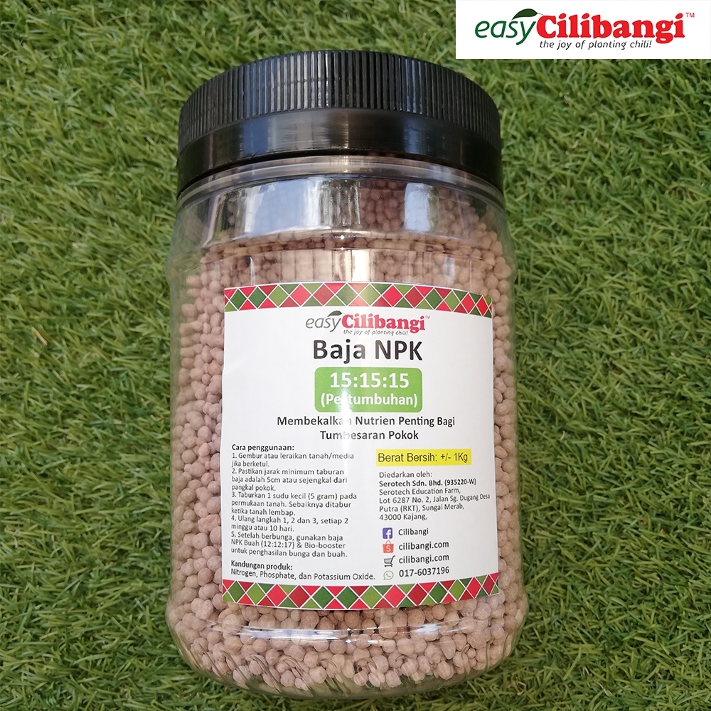 Baja NPK Hijau 15 15 15 | Baja Pertumbuhan | Baja Pokok | Shopee Malaysia