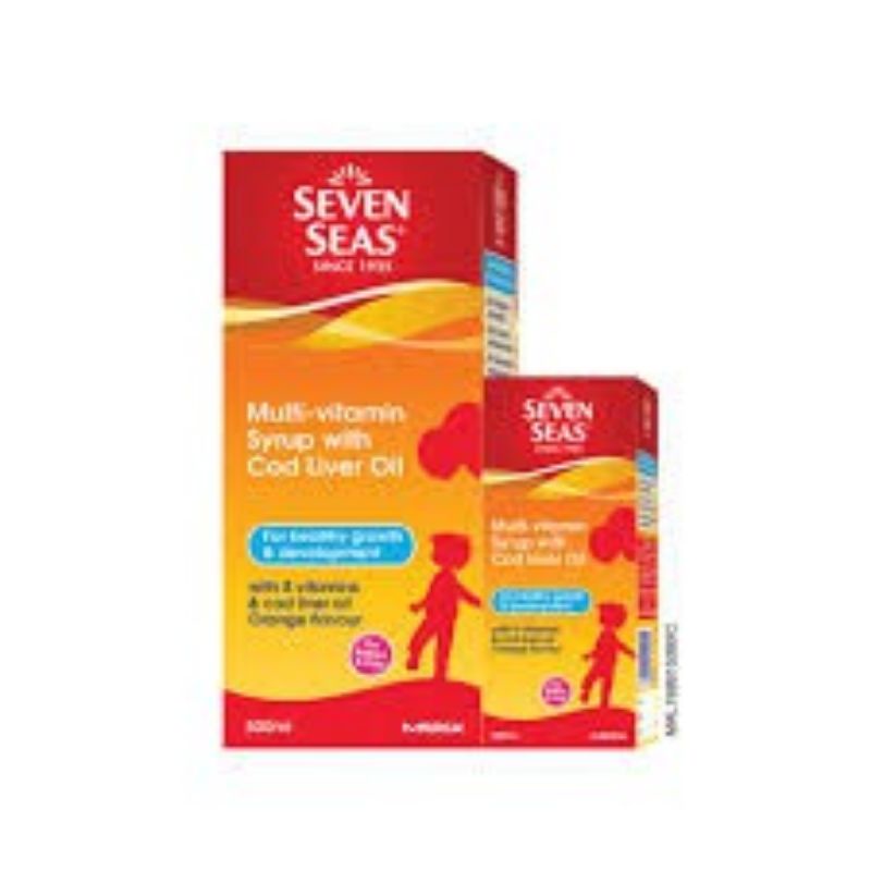 Sevenseas Multi-Vitamin Syrup With Cod Liver Oil (500mL+100mL) | Shopee ...