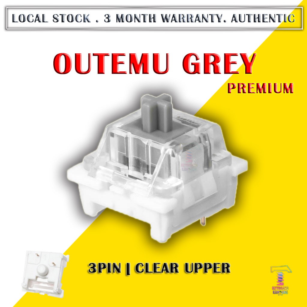 Outemu Grey Silent Tactile Switch for Mechanical Keyboard CIY Sockets ...