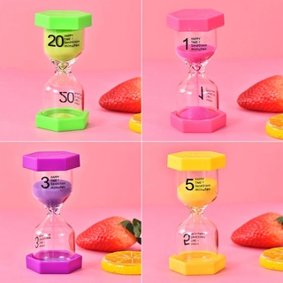 ALS Colourful Hourglass Colours Hourglass Set for Children Hour Glass 1 ...