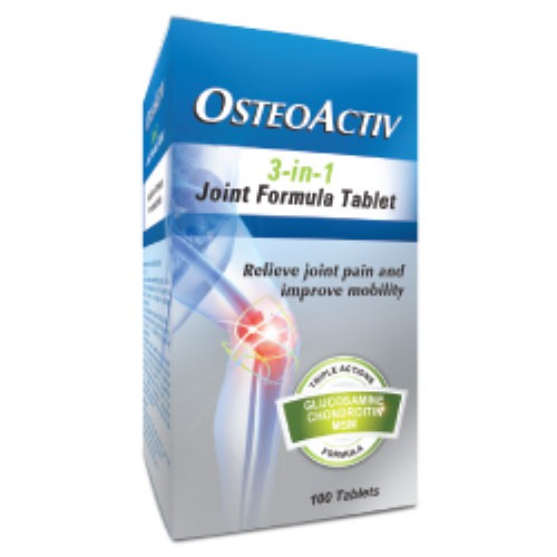 OSTEOACTIV 3-IN-1 JOINT FORMULA 100TABLET (expired 11/2023) | Shopee ...
