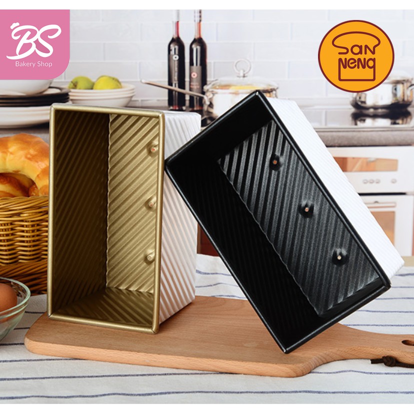 【SANNENG Toast Loaf Pan 450g】Unopan Non Stick Bakeware Bread Mould 三能波纹 ...