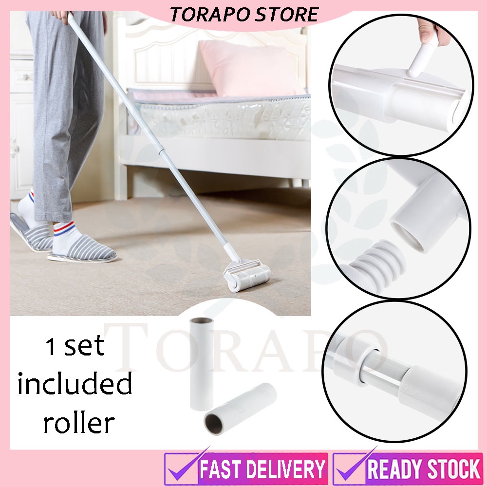 [READY STOCK] Torapo Extended Sticky Lint Roller Detachable Dust Hair ...