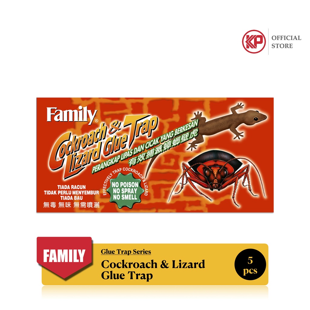 FAMILY COCKROACH & LIZARD GLUE TRAP 5’s | Shopee Malaysia