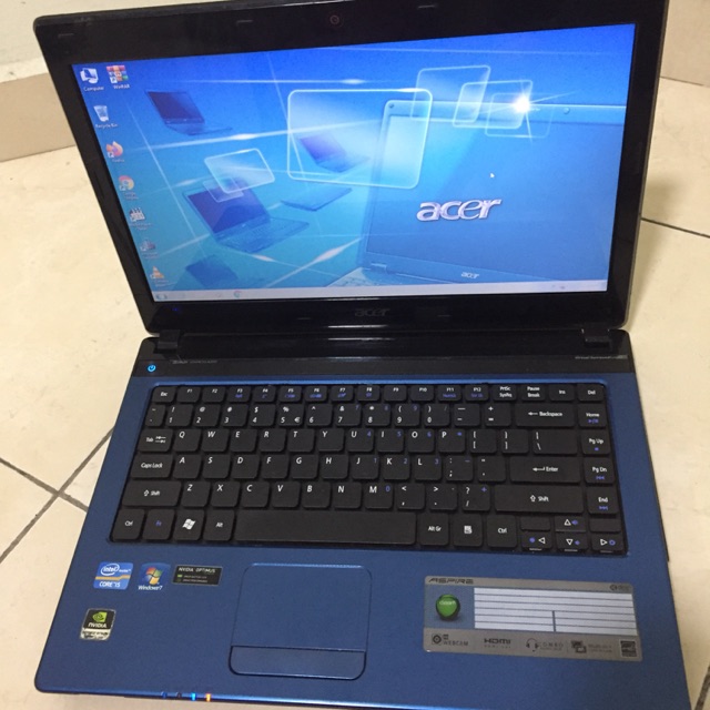 Acer aspire Blue colour i5 processor Gaming Laptop Ram 4Gb Hard disk ...