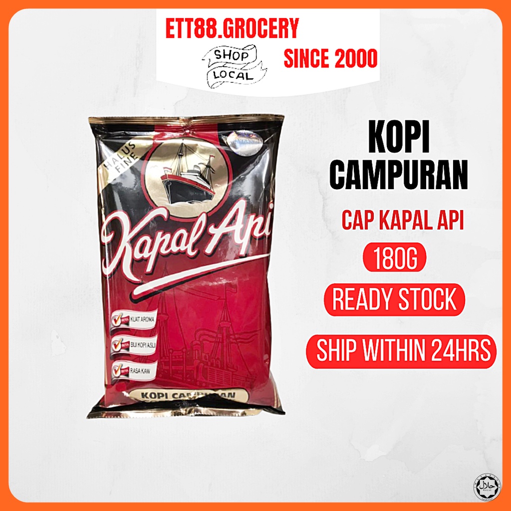 180G Kopi Campuran Cap Kapal Api (Ready Stock,Halal) | Shopee Malaysia