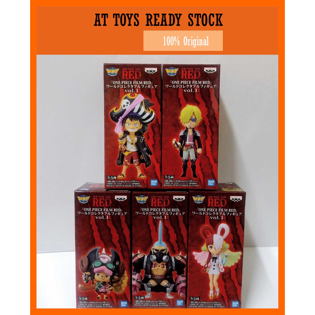 -ORIGINAL-ONE PIECE WORLD COLLECTABLE FIGURE ONE PIECE FILM RED WCF ...