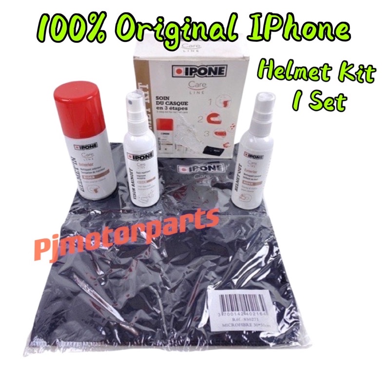 IPONE 3 in 1 Helmet Care Kit (Helmet & Visor Cleaner Kit ) 100% ...