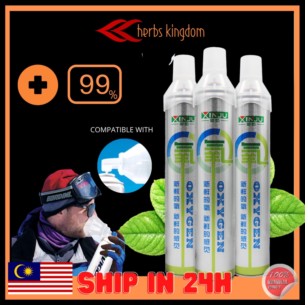Medical Grade Portable Oxygen 1000ML Botol Pernafasan Oksigen [99.6 ...