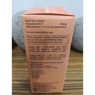 *BY Pharmacy* AXCEL PARACETAMOL 250MG SYRUP 100ML FOR FEVER & PAIN ...