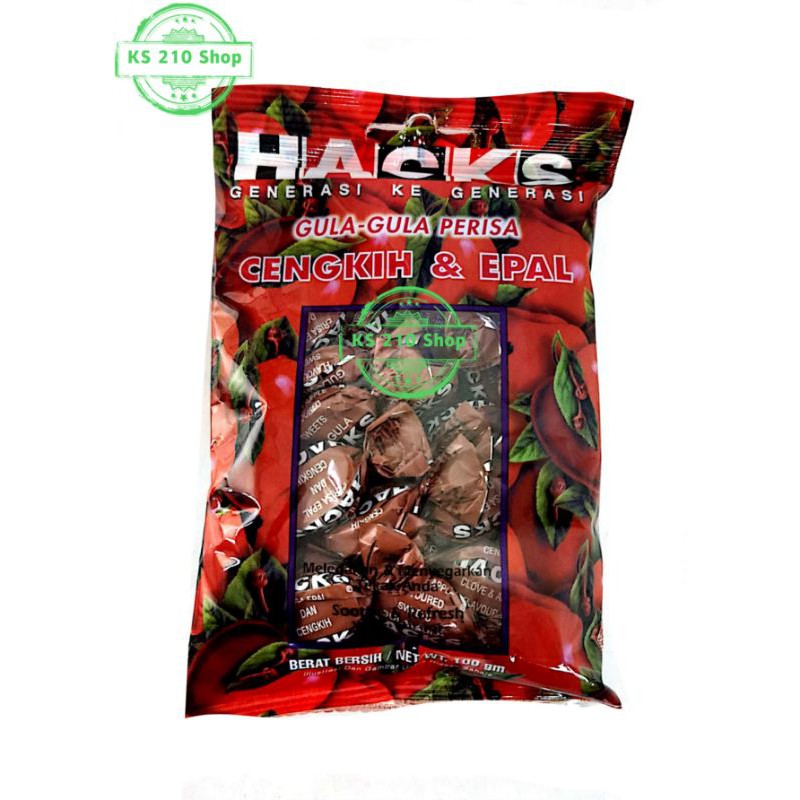 【100g】Gula Gula Hacks Cengkih & Epal | Shopee Malaysia