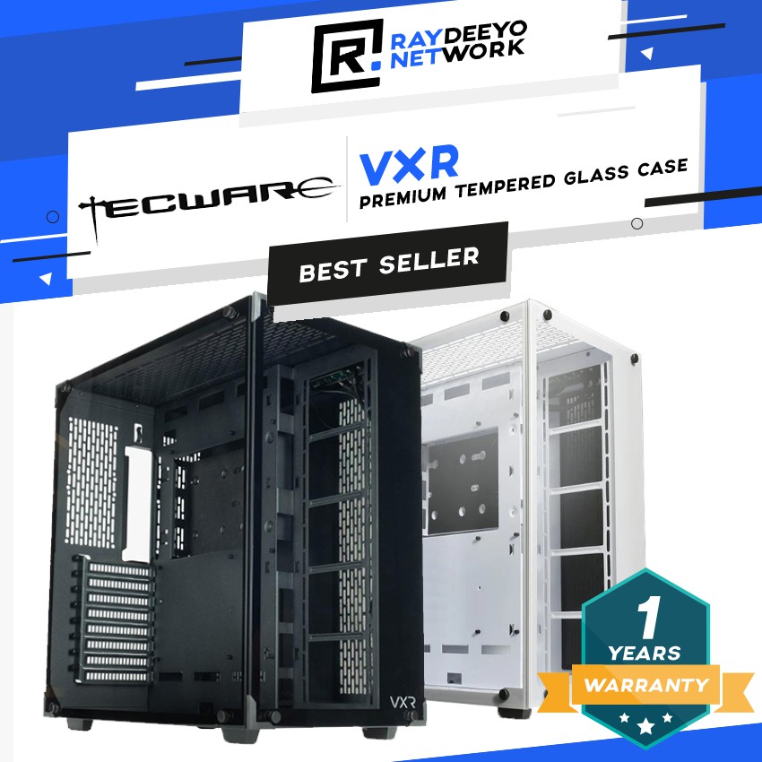 Tecware vxr tg premium tempered glass atx gaming case | BeeCost