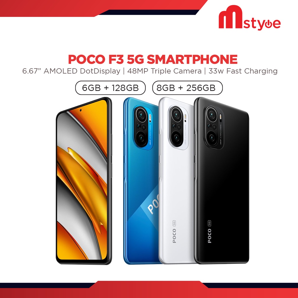 Xiaomi Poco F3 5G Smartphone | 6.67" AMOLED Display | Qualcomm ...