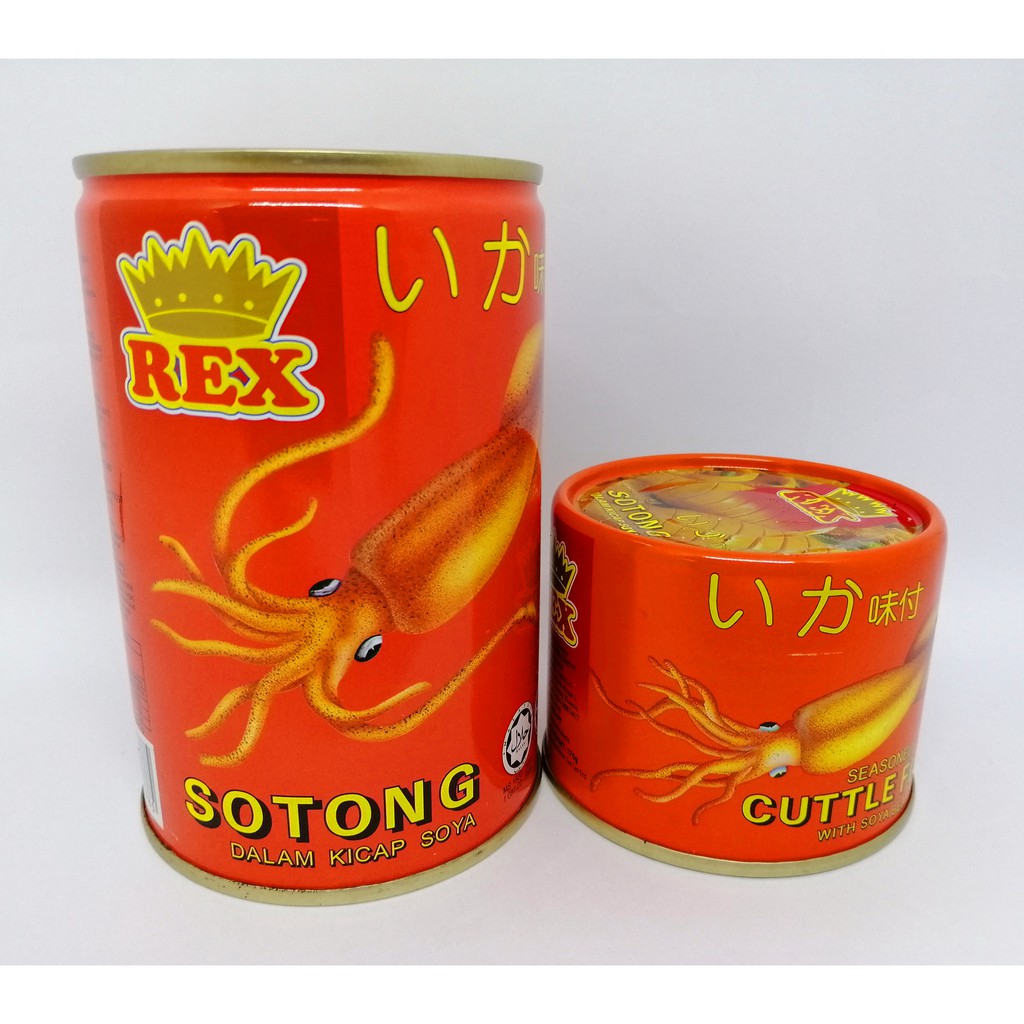 REX Seasoned Cuttlefish with Soya Bean Sauce 425g 170g Ready Stock ...