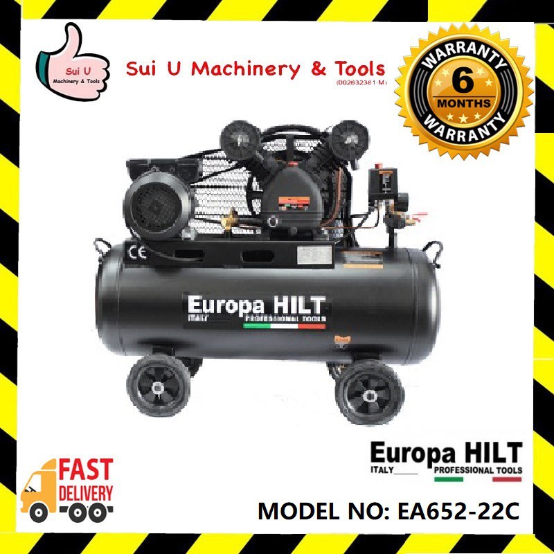 EUROPA HILT EA652-22C 120L 3HP Air Compressor / Kompresor | Shopee Malaysia