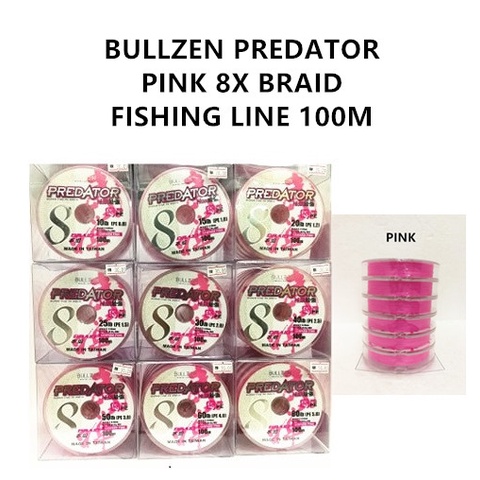 NEW BULLZEN PREDATOR 8 BRAID TAIWAN FISHING LINE 100M | Shopee Malaysia